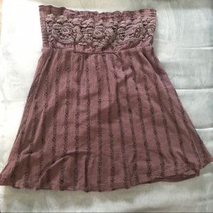 Element | Tops | Element Brow Crochet Tube Top Strapless Boho | Poshmark